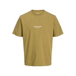 Jack & Jones JACK & JONES T-Shirt 'JORVesterbro' Herren Gr&ouml;&szlig;e XXL khaki / wei&szlig;