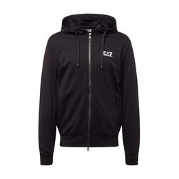 EA7 Emporio Armani Zip-Up Hoodie male Black size 5XL