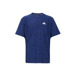 adidas Performance Sportshirt 'Essentials' Herren Gr&ouml;&szlig;e L dunkelblau / wei&szlig;