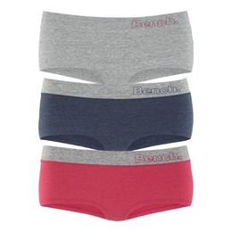Bench Panty Damen Gr&ouml;&szlig;e M taubenblau / graumeliert / pastellrot