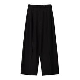 Bershka Pleat-Front Pants female Black size 42