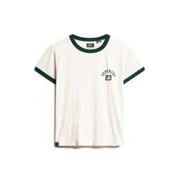 Superdry T-Shirt Damen Größe S creme / navy