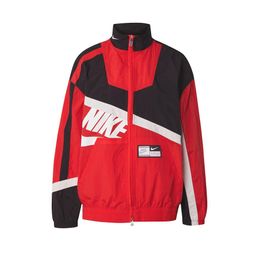 Nike Sportswear Jacke 'STREET' Damen Größe L rot / schwarz / weiß