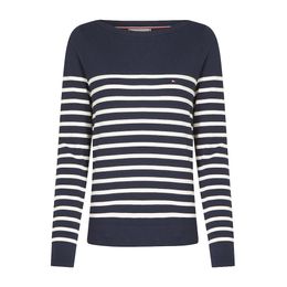 Tommy Hilfiger Pullover Damen Gr&ouml;&szlig;e L marine / wei&szlig;