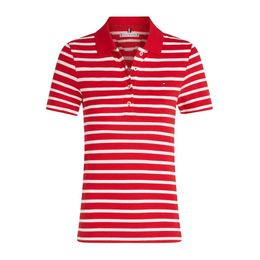 Tommy Hilfiger Poloshirt '1985' Damen Gr&ouml;&szlig;e XXXL rot / wei&szlig;