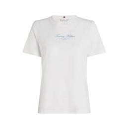 Tommy Hilfiger T-Shirt Damen Gr&ouml;&szlig;e XXS blue denim / wei&szlig;