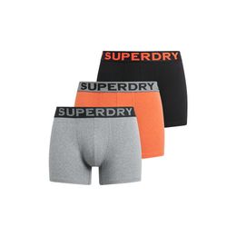Superdry & Co Boxershorts Herren Gr&ouml;&szlig;e XXL graumeliert / orange / schwarz