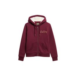 Superdry Sweatjacke 'Luxe' Damen Größe XL orange / bordeaux