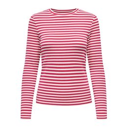 Only Shirt 'ONLaida' Damen Größe XXS rot / weiß
