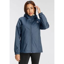 Regenjacke The North Face "QUEST", Damen, Gr. XS (32), blau, Obermaterial: 100% Polyester. Futter: 100% Polyester, sportlich, hoch geschlossener Ausschnitt, Jacken, Wasserdicht & Winddicht & Atmungsaktiv