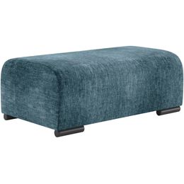 Hockerbank MR. COUCH "Sundance", blau (dolce 13 ocean), B:123cm H:48cm T:73cm, Dolce (100% Polyester), Hocker, Polsterhocker, Mit DuraSpring-Taschenfederkern bis 140 kg belastbar