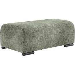 Hockerbank MR. COUCH "Sundance", grün (dolce 11 grün), B:123cm H:48cm T:73cm, Dolce (100% Polyester), Hocker, Polsterhocker, Mit DuraSpring-Taschenfederkern bis 140 kg belastbar