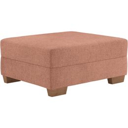 Hocker MR. COUCH "DuraSpring", braun (novaclean avanti 9 ginger), B:98cm H:44cm T:82cm, Novaclean Avanti (100% Polyester), Hocker, Polsterhocker, Mit DuraSpring-Taschenfederkern, bis 140 kg belastbar