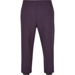 Stoffhose Urban Classics "Urban Classics Herren Ultra Heavy Sweatpants", Herren, Gr. M, US-Größen, lila (lilanight), 100% Baumwolle, unifarben, loose fit, Hosen