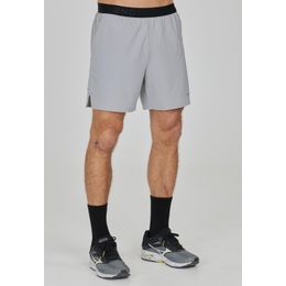 Shorts Endurance "Air", Herren, Gr. XL, US-Größen, grau, 100% Polyester, unifarben, casual, Hosen, mit integrierter Tights