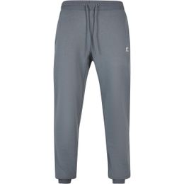 Stoffhose STARTER Black Label "Starter Black Label Herren Starter Essential Sweatpants", Herren, Gr. XL, US-Größen, braun (heavymetal), 65% Baumwolle, 35% Polyester, unifarben, loose fit, Hosen