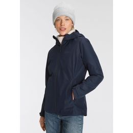 Funktionsjacke Jack Wolfskin "FARWOOD JKT W", Damen, Gr. L, blau (night blau), Obermaterial: 100% Polyester. Futter: 100% Polyester, sportlich, Jacken, Wasserabweisend & Atmungsaktiv & Winddicht