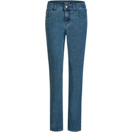 Slim-fit-Jeans Angels "DOLLY", Damen, Gr. 36, Länge 32, blau, Denim/Jeans, Obermaterial: 82% Baumwolle, 15% Polyester, 3% Elasthan, casual, straight fit, Jeans