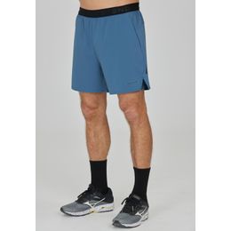 Shorts Endurance "Air", Herren, Gr. XL, US-Größen, blau, 100% Polyester, unifarben, casual, Hosen, mit integrierter Tights