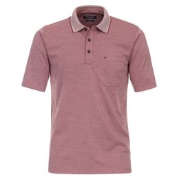 Poloshirt Casamoda "Casamoda Polo-Shirt uni", Herren, Gr. 4XL, rot (hellrot), 55% Baumwolle, 45% Polyester, Shirts