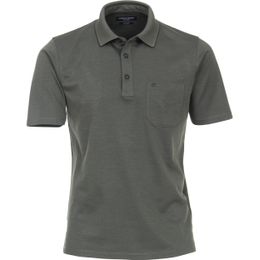 Poloshirt Casamoda "Casamoda Polo-Shirt uni", Herren, Gr. 4XL, grün (olive), 55% Baumwolle, 45% Polyester, Shirts