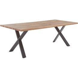NIEHOFF SITZMÖBEL Esstisch, B:240cm H:76cm T:100cm, braun, NIEHOFF SITZMÖBEL, Küche, Tische, "Epoxy-TS", Charakter-Eiche massiv mit Epoxidharzfüllung, verschiedene