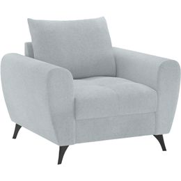 Sessel MR. COUCH, B:96cm H:71cm T:90cm, grau, Novaclean Avanti (100% Polyester), Wohnzimmer, Sessel, "Blackburn II", Passend zu der Garnitur,