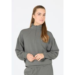 Endurance Damen Strickpullover "Jade", grau, Gr. 46, unifarben, 51% Polyester, 44% Modal, 5% Elasthan, Pullover, mit atmungsaktiver Eigenschaft