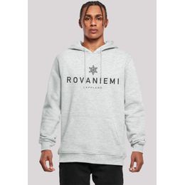 F4NT4STIC Herren Kapuzenpullover "Schneeflocke Winter Lappland", grau, Gr. M, Obermaterial: 65% Baumwolle, 35% Polyester, Pullover, Weihnachten,