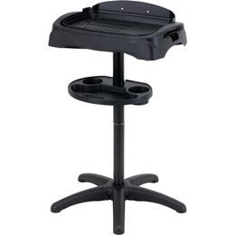 Elektrogrill Tepro, B:62cm H:90cm T:62cm, schwarz, Kontaktgrill_Standgrill_Tischgrill_Teppanyakigrill, "Bluefield", Warmhaltefläche: ca. 39 x 8,5 cm