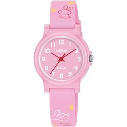 Lorus Kinder Quarzuhr, rosa, Armbanduhren, Armbanduhr, Kinderuhr, bis 10 bar wasserdicht, Schulanfang, Geschenk