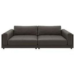 Big-Sofa 3C Candy "Karalis mit extra großer Sitztiefe, elegantes Mega Sofa zum Relaxen", braun (espresso), B:294cm H:85cm T:150cm, 100% Leder, Sofas, auch in Cord- oder Leder-Bezug, lose Kissen, loungige Bequemlichkeit