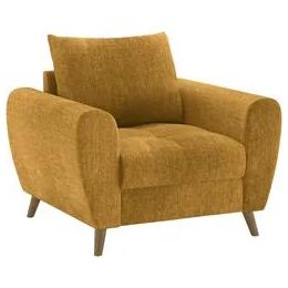 Sessel MR. COUCH "Blackburn II", orange (dolce 9 curry), B:96cm H:71cm T:90cm, Dolce (100% Polyester), Sessel, Einzelsessel Polstersessel, Passend zu der Garnitur, mit Kaltschaumpolsterung bis 140 kg belastbar