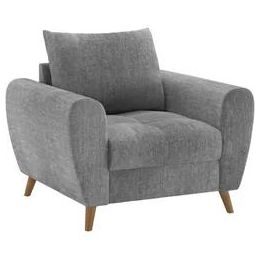 Sessel MR. COUCH "Blackburn II", grau (dolce 16 graphite), B:96cm H:71cm T:90cm, Dolce (100% Polyester), Sessel, Einzelsessel Polstersessel, Passend zu der Garnitur, wahlweise mit Kaltschaum