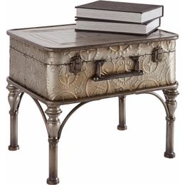 Couchtisch Home Affaire, B:42cm H:34cm T:32cm, grau, Wohnzimmer, Tische, "Use me", aus Metall