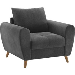 Sessel MR. COUCH, B:96cm H:71cm T:90cm, schwarz, Memphis (Grundgewebe - 100% Polyester; Nutzschicht- 90% Polyester / 10% Polyamide), Wohnzimmer,