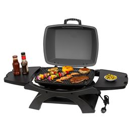 Elektrogrill Tepro, B:102cm H:38cm T:46,2cm, grau, Kontaktgrill_Standgrill_Tischgrill_Teppanyakigrill, "Abington", Grillfläche: ca. 47 x 35 cm, 2300 W