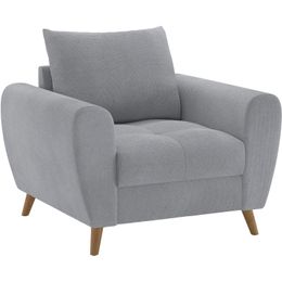 Sessel MR. COUCH, B:96cm H:71cm T:90cm, grau, Memphis (Grundgewebe - 100% Polyester; Nutzschicht- 90% Polyester / 10% Polyamide), Wohnzimmer, Sessel,