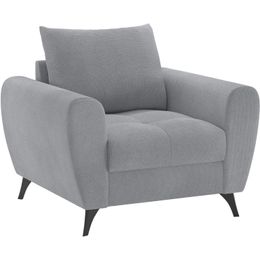 Sessel MR. COUCH, B:96cm H:71cm T:90cm, grau, Memphis (Grundgewebe - 100% Polyester; Nutzschicht- 90% Polyester / 10% Polyamide), Wohnzimmer, Sessel,