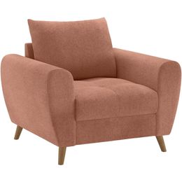 Sessel MR. COUCH, B:96cm H:71cm T:90cm, braun, Novaclean Avanti (100% Polyester), Wohnzimmer, Sessel, "Blackburn II", Passend zu der Garnitur, mit