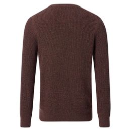 Strickpullover Casamoda "Casamoda Pullover uni", Herren, Gr. L, rot (dunkelrot), 60% Baumwolle, 40% Polyacryl, Pullover