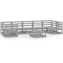 vidaXL - 8-tlg. Garten-Lounge-Set Massivholz Kiefer