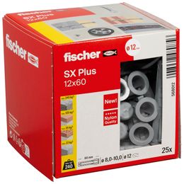 Fischer Spreizd&uuml;bel-Set 'SX Plus' &Oslash; 12 x 60 mm, 25-teilig