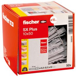 Fischer Spreizdübel-Set 'SX Plus' Ø 10 x 50 mm, 50-teilig