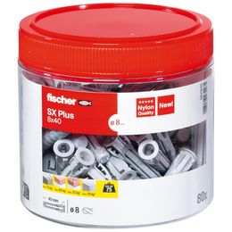 Fischer Spreizd&uuml;bel-Set 'SX Plus' &Oslash; 8 x 40 mm Dose, 80-teilig