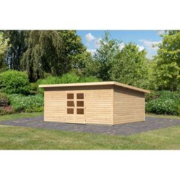Karibu Gartenhaus 'Fortheim 6' naturbelassen 528 x 231 x 393 cm