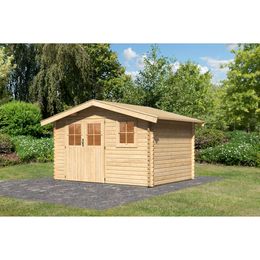 Karibu Gartenhaus 'Selsingen 4' naturbelassen 407 x 237 x 290 cm