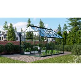 Vitavia Gewächshaus 'Meridian 2 8300' 254,4 x 316,6 cm mit 3 mm Sicherheitsglas smaragdfarben