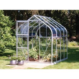 Vitavia Gewächshaus 'Orion 5000' 254,4 x 192,2 cm mit 3 mm Sicherheitsglas aluminiumfarben