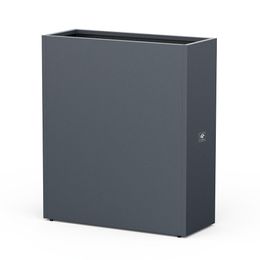 Herstera Hochbeet-Pflanzkübel 'Cube' Metall anthrazit 100 x 40 x 115 cm